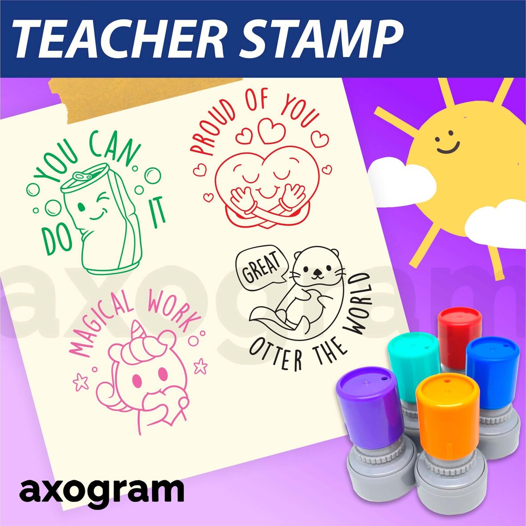 Motivational stamps and stickers for your students! - axogram